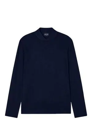 Giorgio Armani Wool And Cashmere Jumper - Navy