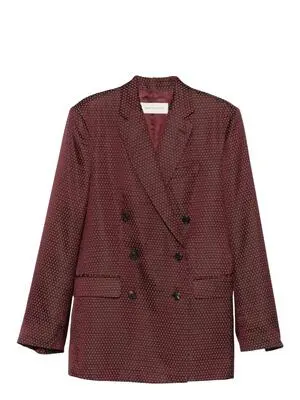 Dries Van Noten Bafya Double-breasted Jacket - Red