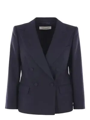 Dries Van Noten Beaura Double-breasted Wool Jacket - Blue