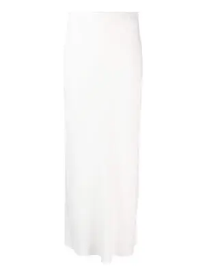 Brunello Cucinelli Line Blend Long Skirt - White