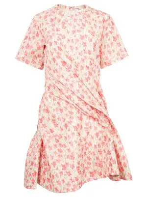 Loewe Printed Twisted Mini Dress - Pink