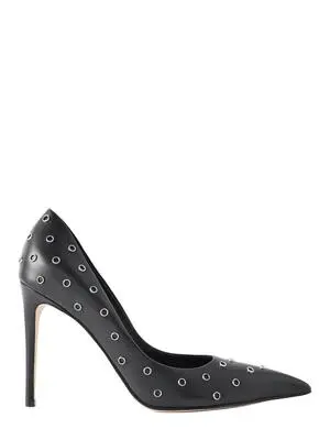 Alexander McQueen Embellished Leather Pumps - Black