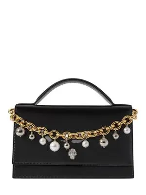 Alexander McQueen Skull Leather Clutch - Black