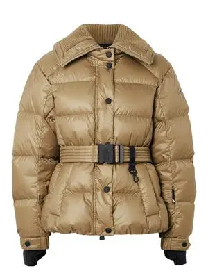 Moncler Bataillouse Quilted Down Ski Jacket - Light Brown
