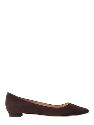 MANOLO BLAHNIK BB Suede Ballet Flats