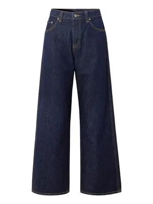 Khaite Winslow Mid-rise Wide-leg Jeans - Blue