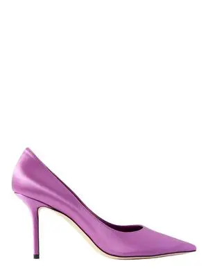JIMMY CHOO Love 85 Satin Pumps - Purple