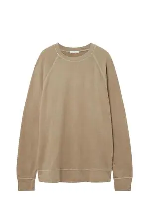 JAMES PERSE Supima Cotton-jersey Sweatshirt - Brown