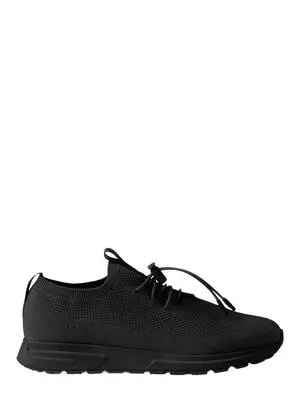 Prada Prax Elasticated-lace Logo Sneakers - Black