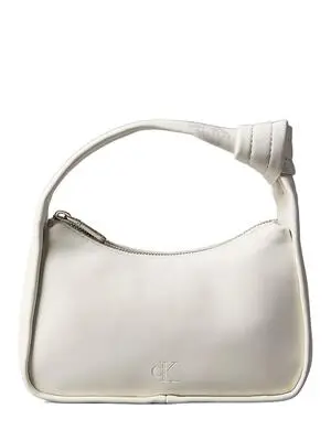 Calvin Klein Knotted Mini Shoulder Bag Lily White