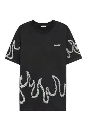 BARROW Embellished T-shirt - Black