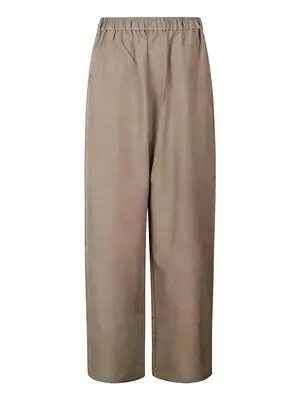 THE FRANKIE SHOP Elasticated Wide Leg Trousers - Neutrals