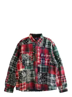 Polo Ralph Lauren Patchwork Checked Shirt - Red