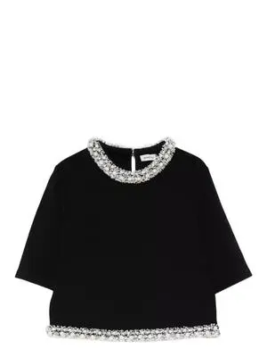 Simkhai Ozelle Embellished Top - Black