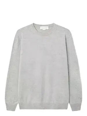 MAN ON THE BOON. Crew-neck Ribbed-knit Sweater - Grey