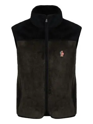 Moncler Padded Fleece Gilet - Green