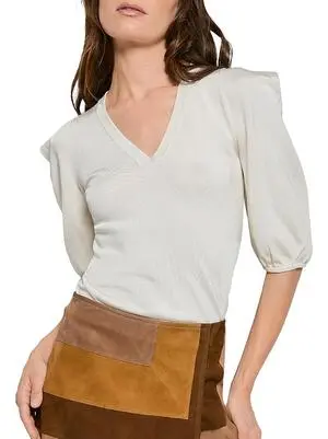 AS By DF Harper Knit Top - Ivory