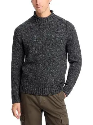Madewell Donegal Rollneck Sweater - Soot