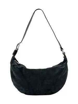 ALLSAINTS Luna Suede Shoulder Bag - Ink Blue