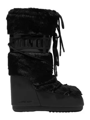 Moon Boot Mb Icon Faux Fur Boots - Black