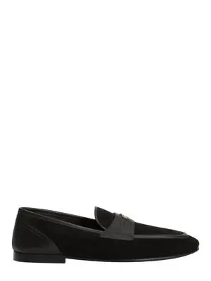 Dolce & Gabbana Split Calfskin Slipper - Black