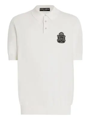 Dolce & Gabbana Cotton Polo Shirt - White