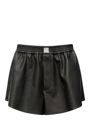 MAISON MARGIELA Faux-leather Shorts - Black