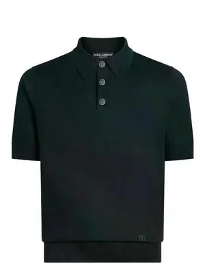 Dolce & Gabbana Buttoned Short-sleeve Polo Shirt - Green