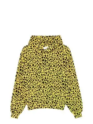 Coperni Leopard-print Hoodie - Yellow