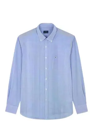 Paul & Shark Striped Cotton Poplin Shirt - Blue