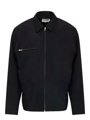 MAISON MARGIELA Zip-up Shirt Jacket - Black