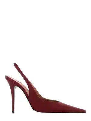 Amina Muaddi 105mm Anok Pointed-toe Pumps - Red