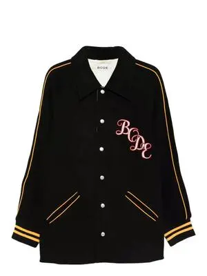 BODE Embroidered-stripe Jacket - Black