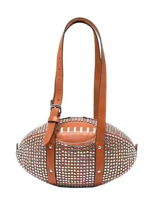 Monse Football Shoulder Bag - Brown