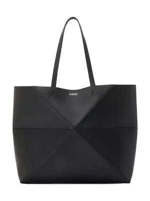 Loewe Puzzle Fold Horizontal Tote - Black