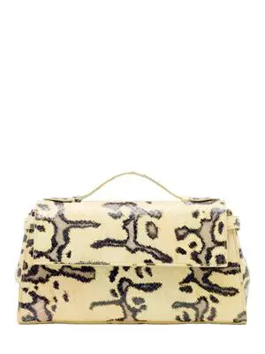 Proenza Schouler Python Print Clutch - Neutrals