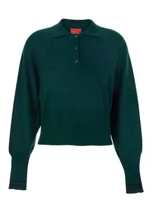 MERCI Long-Sleeve Polo Top