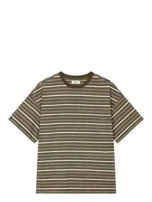 STUDIO TOMBOY Striped Short-sleeve T-shirt - Green