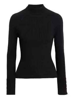 Derek Lam 10 Crosby Kassandra Mockneck Sweater - Black