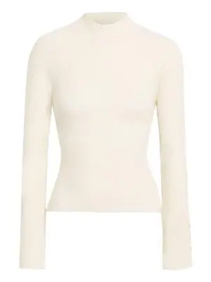 Derek Lam 10 Crosby Kassandra Mockneck Sweater - Ivory