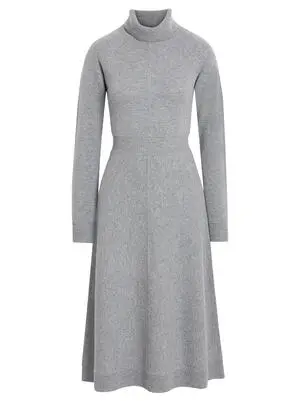 Derek Lam 10 Crosby Diana Wool Turtleneck Midi Dress - Gray