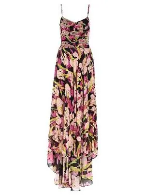Pinko Maxi Dress In Viscose And Polyamide - Black