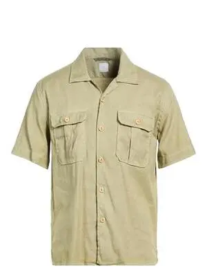 Eleventy Platinum Shirt Size Linen, Cotton, Elastane - Sage Green
