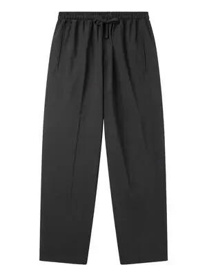 UMIT BENAN Julian Straight-leg Virgin Wool Trousers - Black