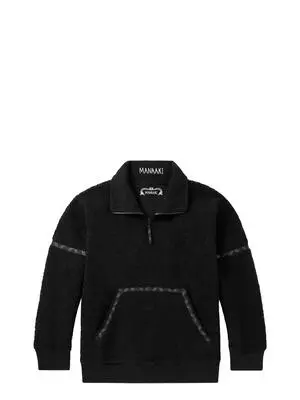 MANAAKI Ari Fleece Half-zip Sweatshirt - Black