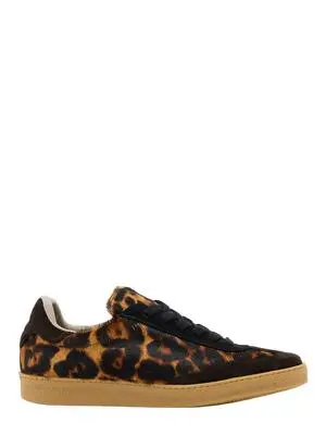 ALLSAINTS Thelma Fur Low Top Sneakers Brown/black