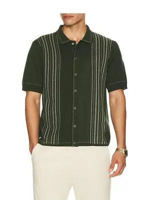 PERCIVAL Accolades Knitted Shirt In Green - Forest