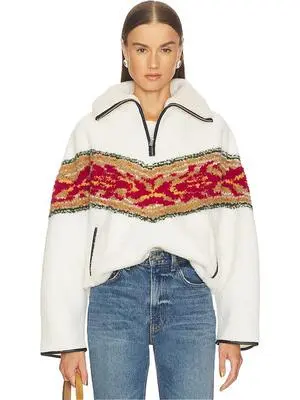 Isabel Marant Marner Festive Graphic Fleece - Ecru