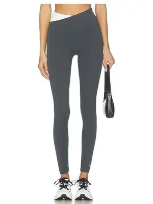 P.E Nation Wander Full Length Legging In Grey - Asphalt & Whisper White