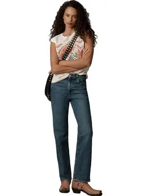 Paige Stevie High-rise Straight-leg Jeans - Traverse